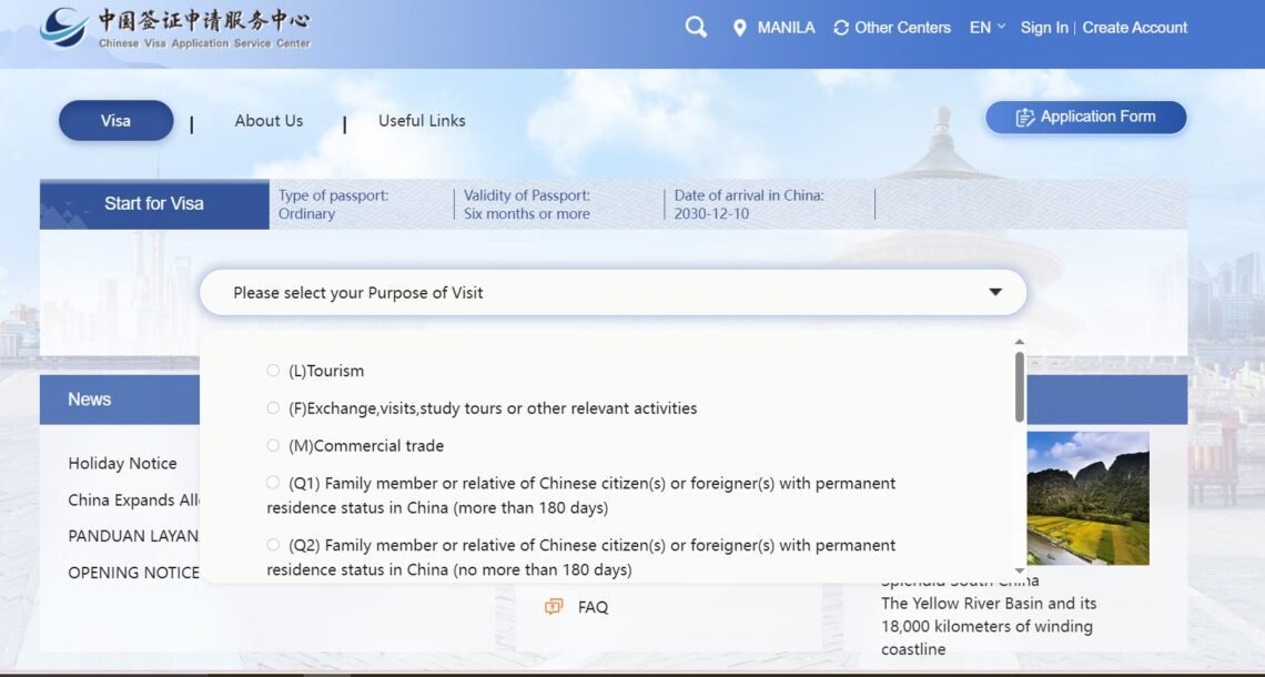 How to Apply for a Chinese Visa for Filipinos: Complete Guide, Rates ...